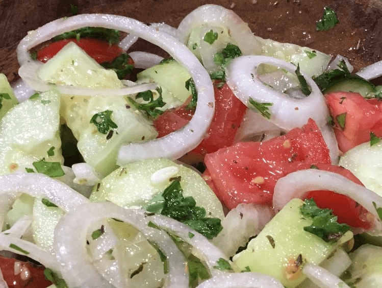 RUSTIC TOMATO AND CUCUMBER SALAD – iadun