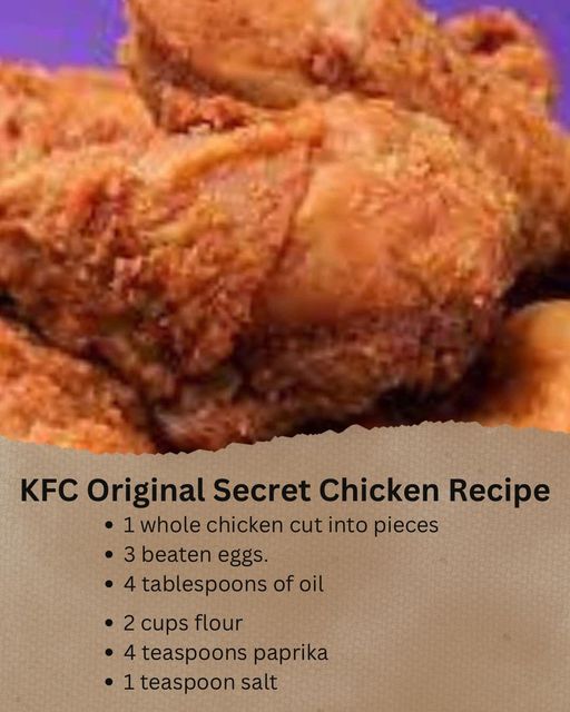 KFC Original Secret Chicken Recipe – iadun