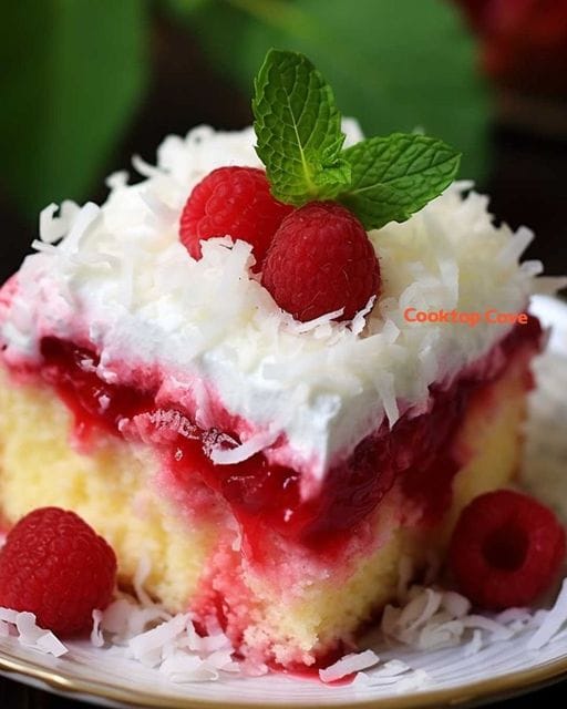 Raspberry Zinger Poke Cake – iadun