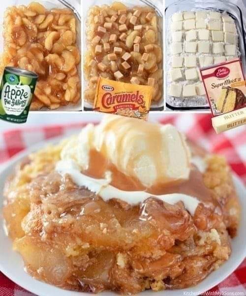 Easy Caramel Apple Cobbler Dump Cake - iadun Easy Caramel Apple Cobbler Dump Cake - iadun